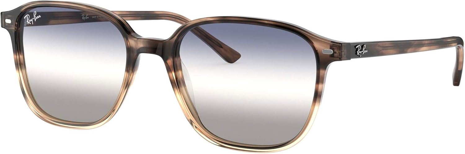 Amazon.com: Ray-Ban RB2193 Leonard Square Sunglasses, Gradient Brown ...