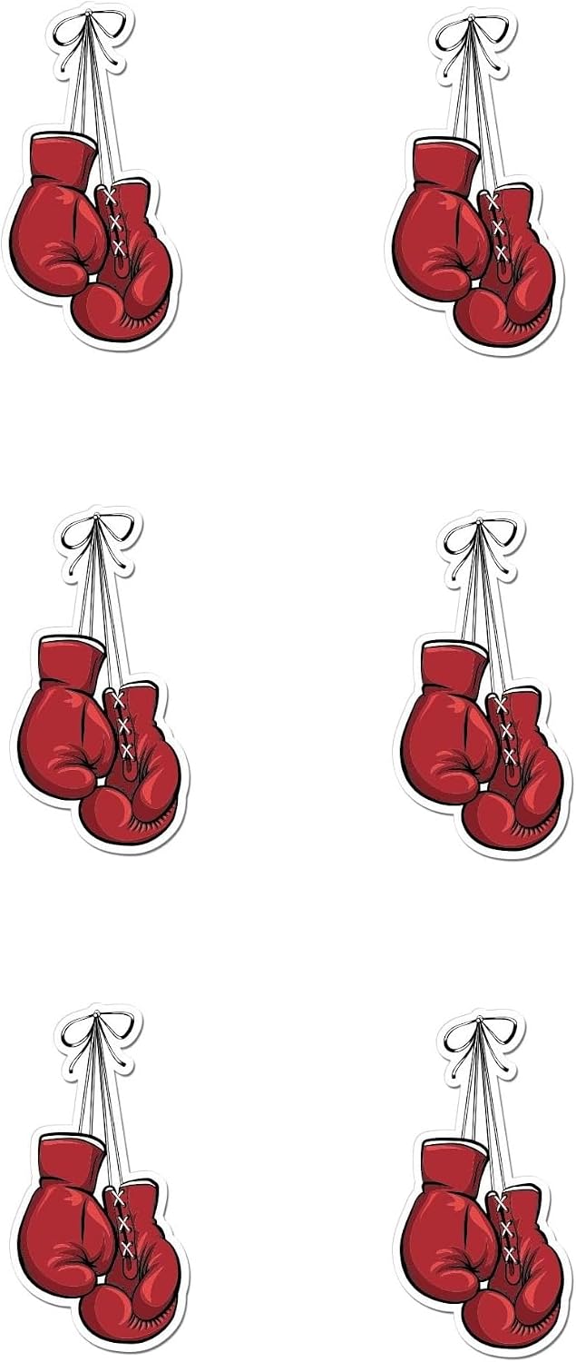 Amazon.com: RM Dream Designs Pack of 6-2'' Stickers - Boxing Gloves ...