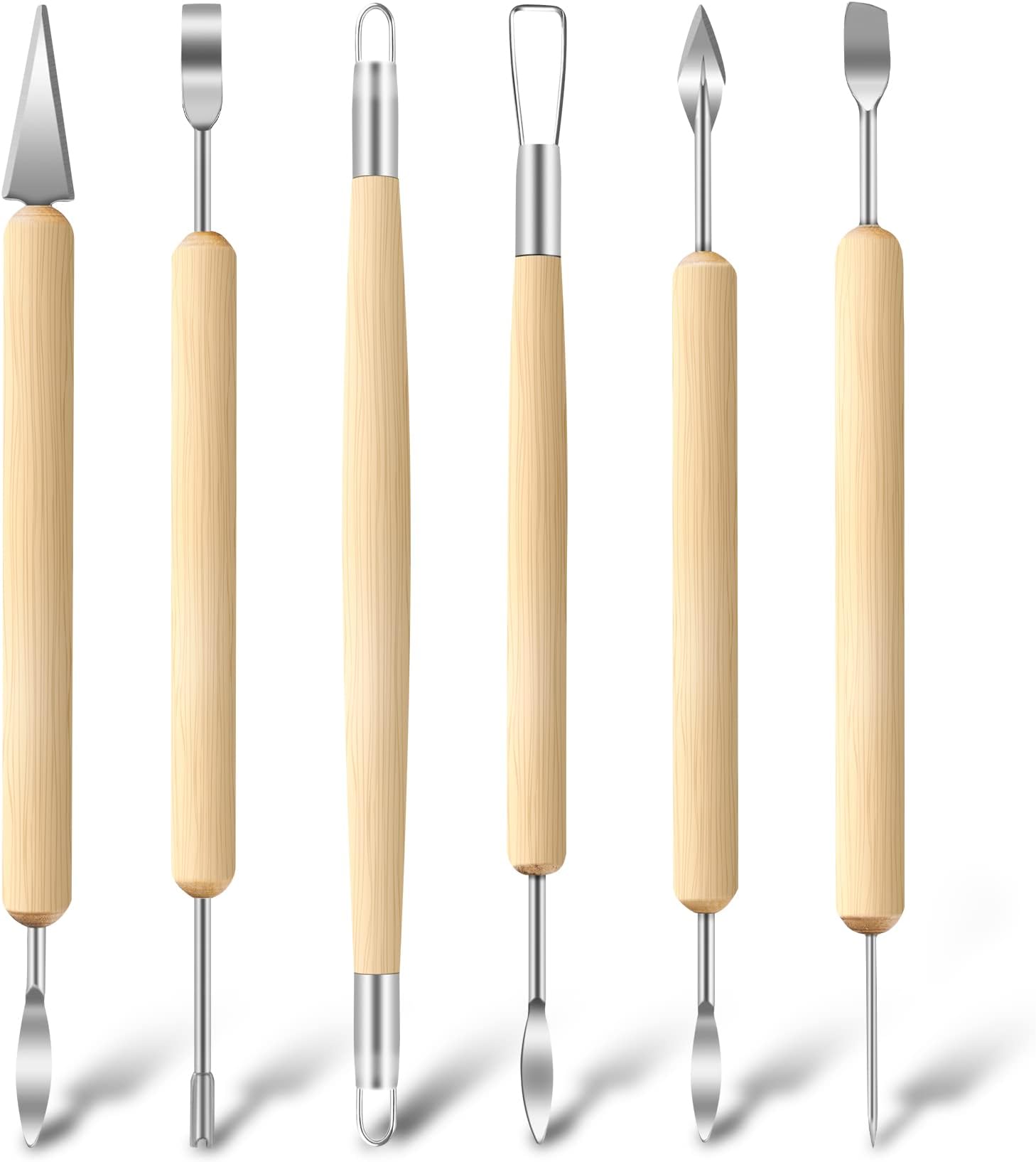 Air Dry Clay Tools Aiyorse Clay Tools Kit, 40 PCS Polymer Clay Tools ...
