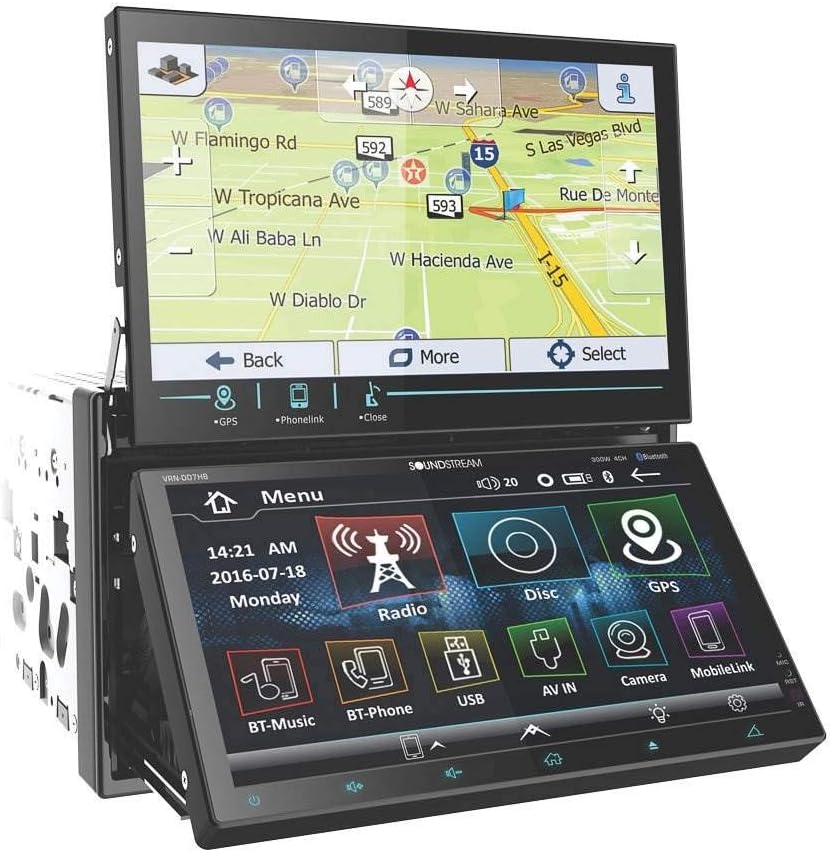 Amazon.com: Soundstream VRN-DD7HB Double DIN Bluetooth In-Dash Car ...