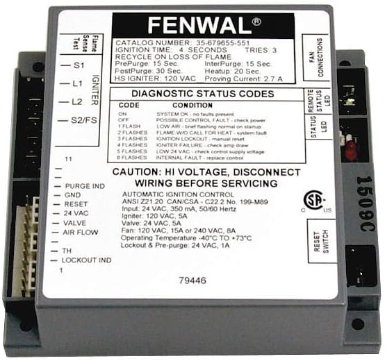 Kidde-Fenwal/Chemetronics - 35-679655-551 - Control Board, Fits Brand ...