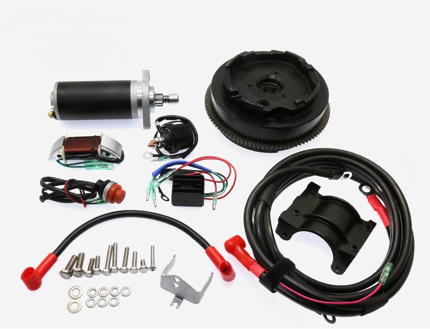 Amazon.com: Electric Starter Conversion Kit for Yamaha 2 Stroke ...