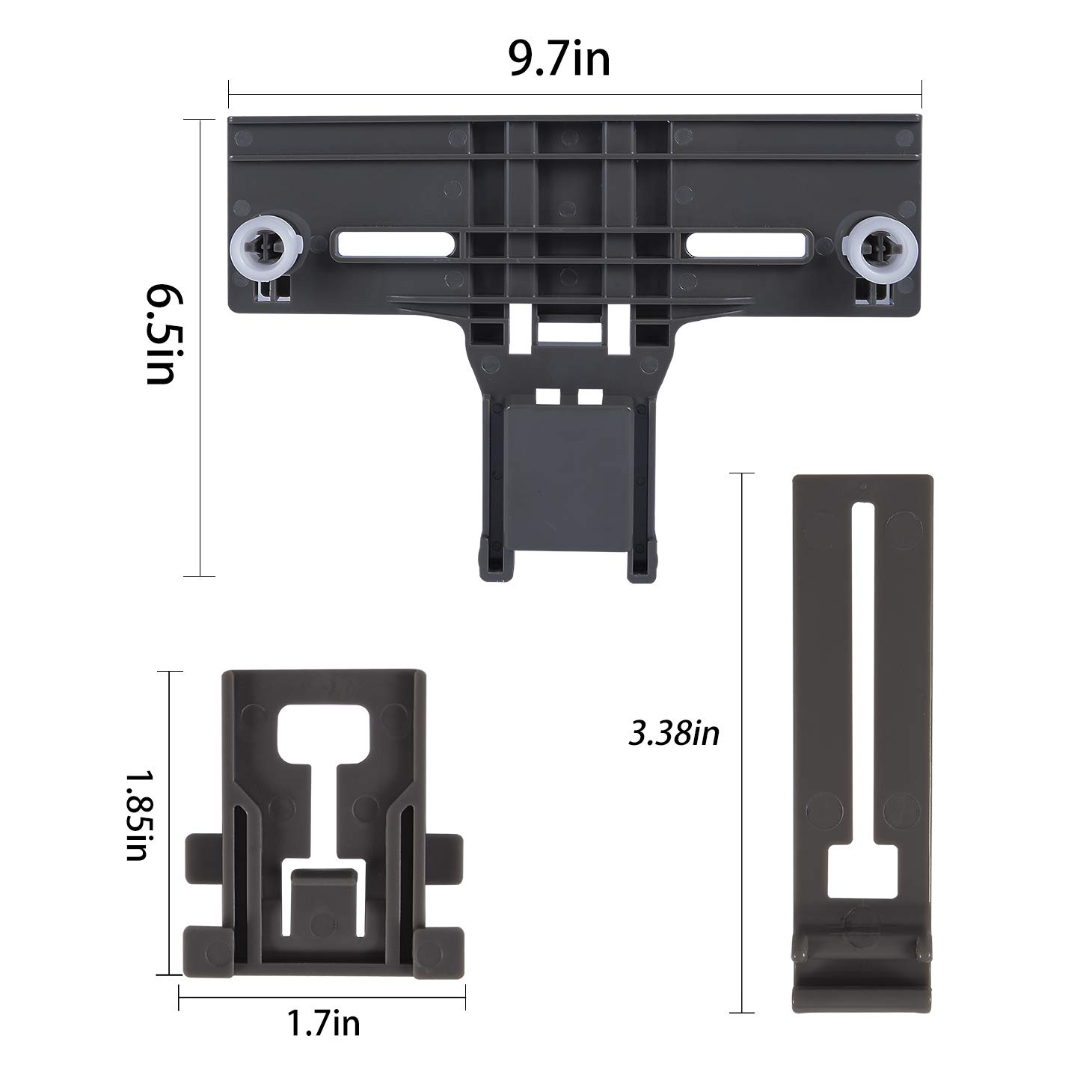 [UPGRADED] Dishwasher Upper Rack Parts 6 Pack (W10350376 Dishwasher Top ...