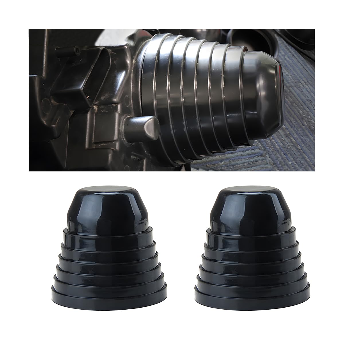 Amazon.com: Mandark 2PCS Car Headlight Dust Covers, 100mm 4'' Dustproof ...