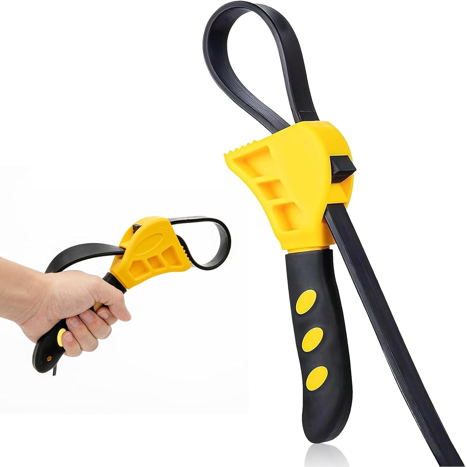 Rubber Strap Wrench for Plumbing Tools, Jar Opener, Multi-Purpose ...