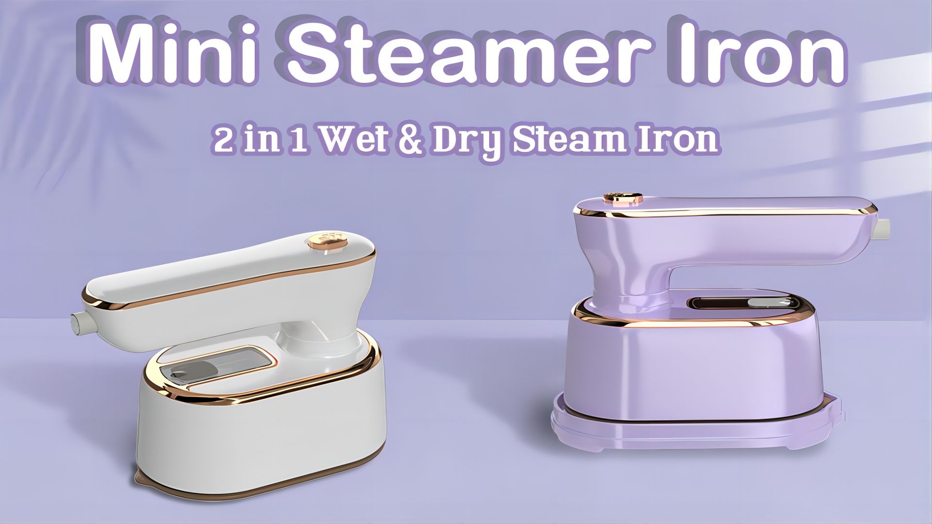 Folding Handheld Iron Portable Travel Steamer Iron 2-in-1 - Mini ...