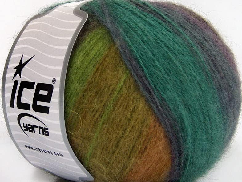 Amazon.com: Angora Design Everglades - Greens, Amber, Rose, Purple ...