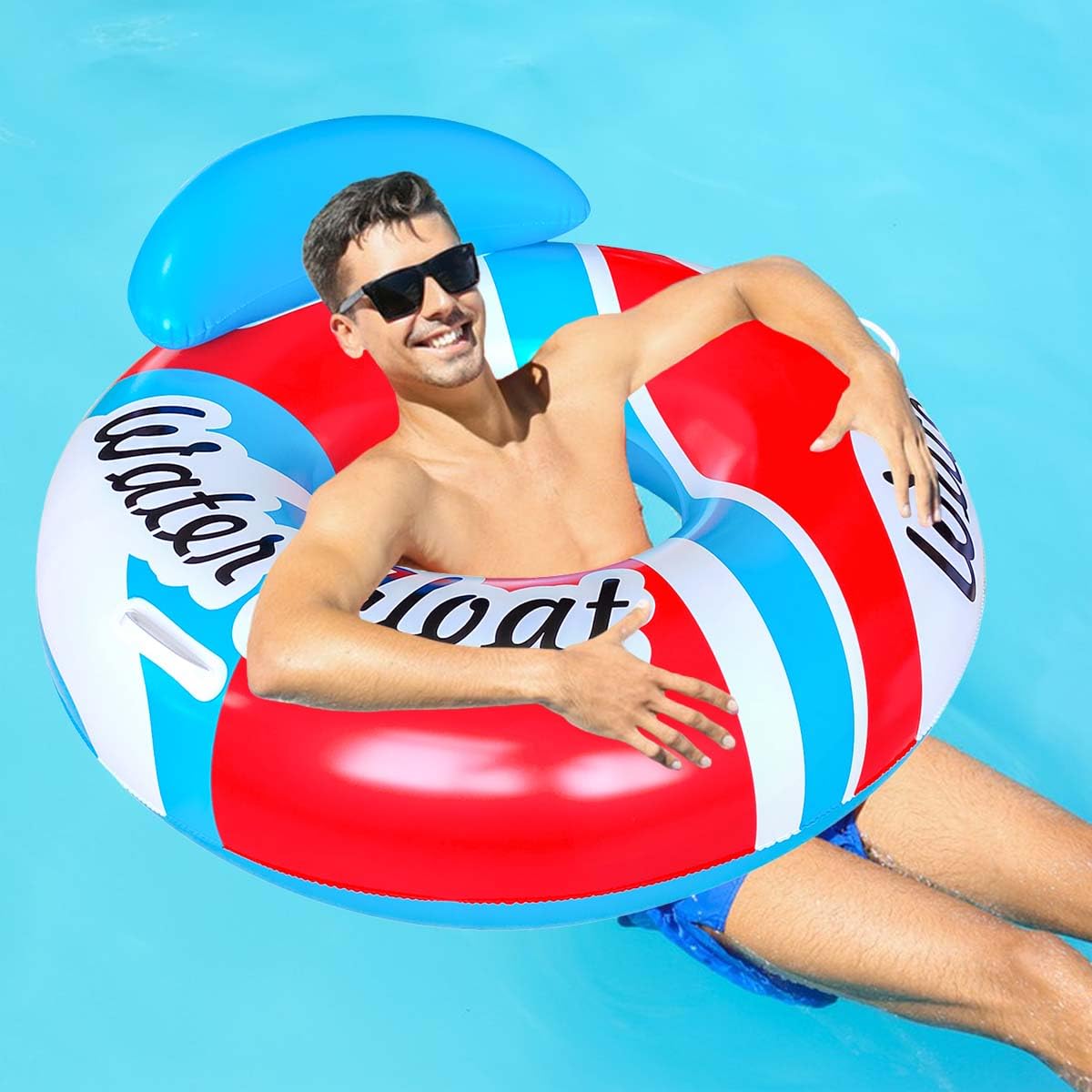 Snapklik.com : Pool Float For Adult, Adults Beach Floats,Inflatable Rafts Swimming Pool Air Sofa ...
