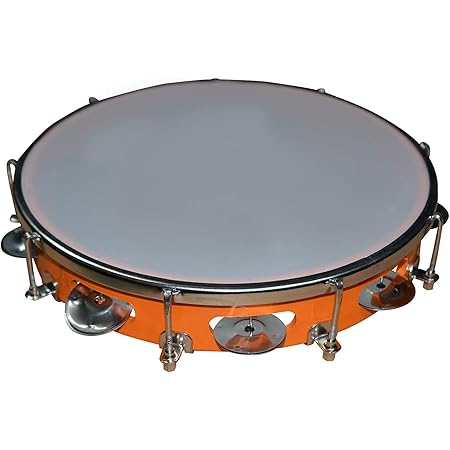 SAI MUSICAL -Khanjari Tambourine Hand Percussion Musical Instrument,10 ...