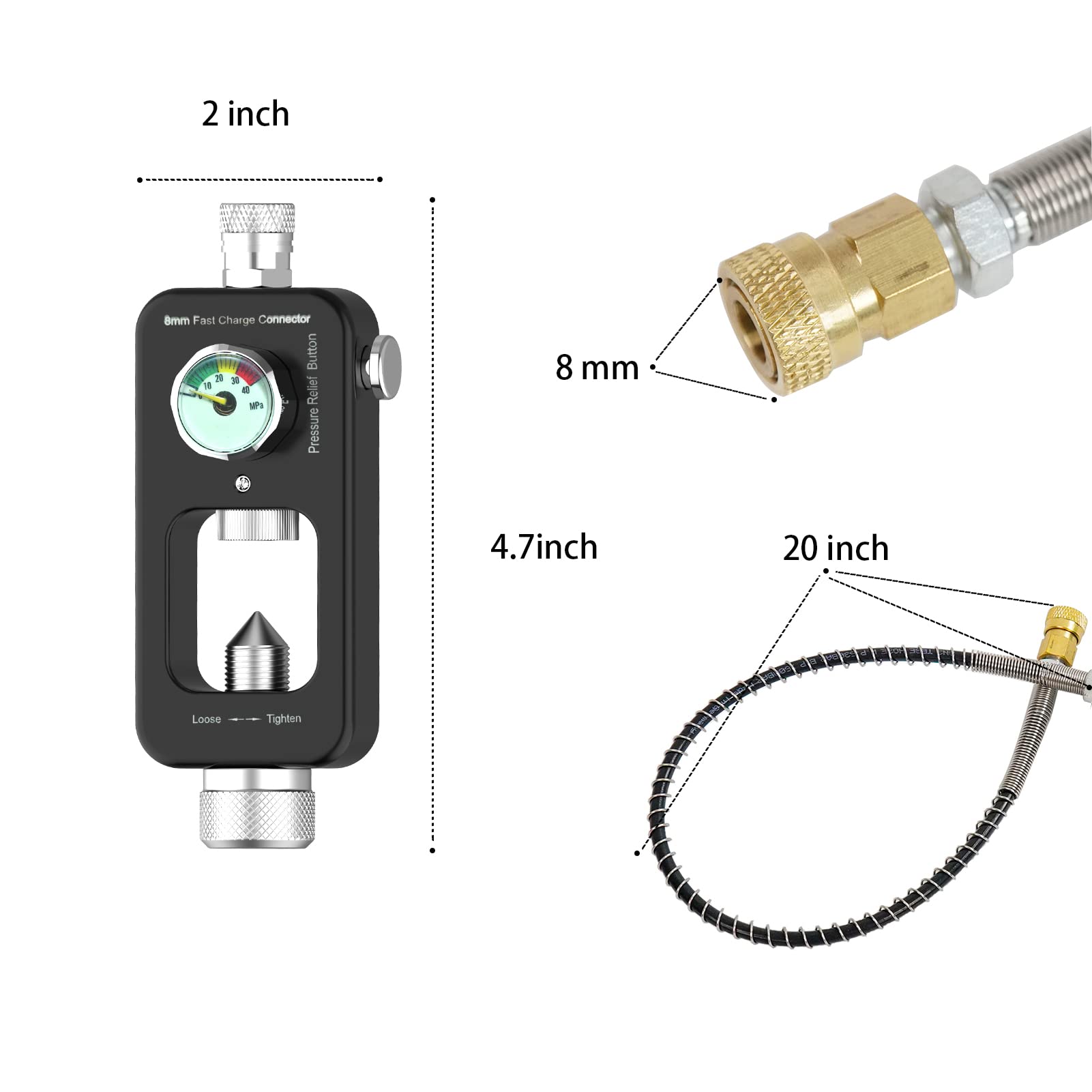 Snapklik.com : Scuba Tank Paintball Fill Adapter 4500Psi Refill Adapter ...