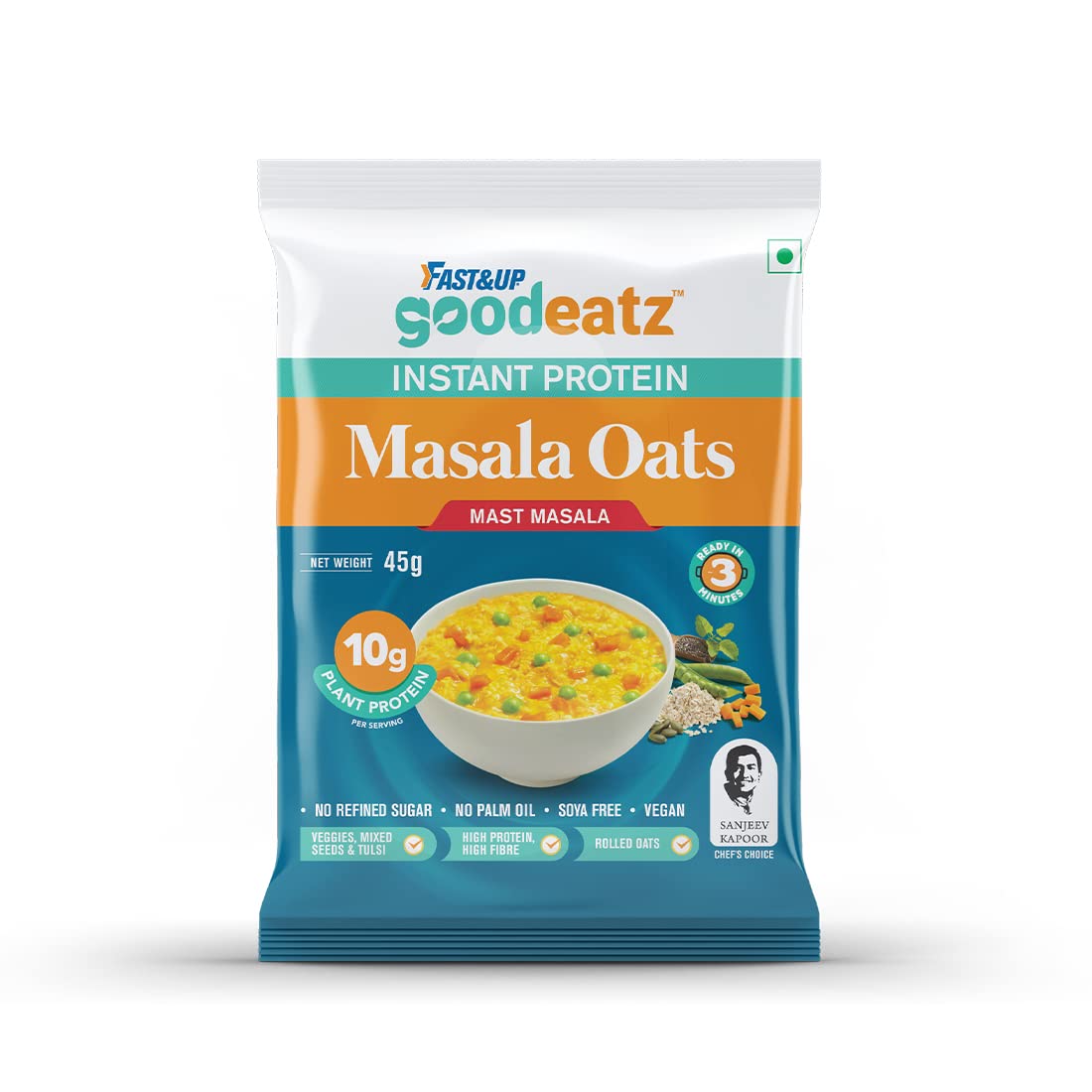 Buy Fast&Up GoodEatz Masala Oats | Mast Masala Flavour | Instant ...