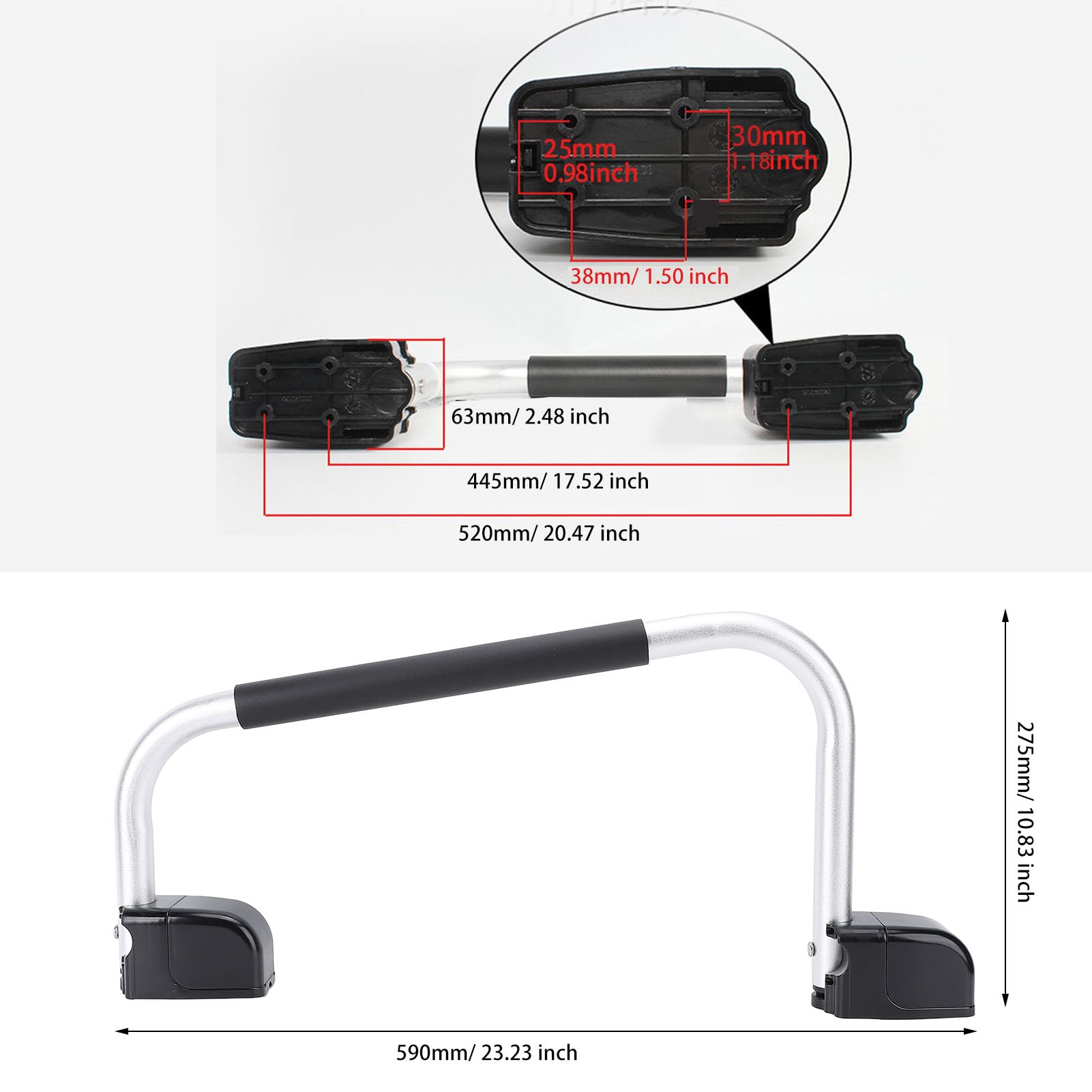 RV Grab Handle & Folding Hand Rail - Aluminum Alloy Assist Bar For RV ...