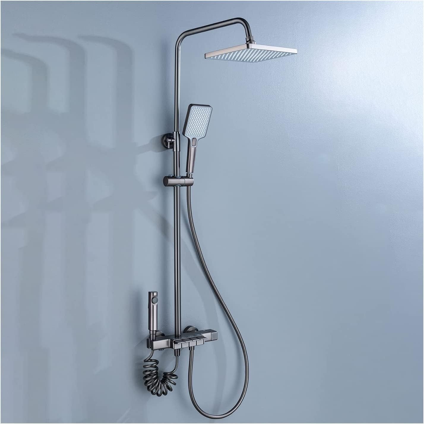 Rain Shower System with Shower Head, Shower Faucet Set Wall Mounted ...