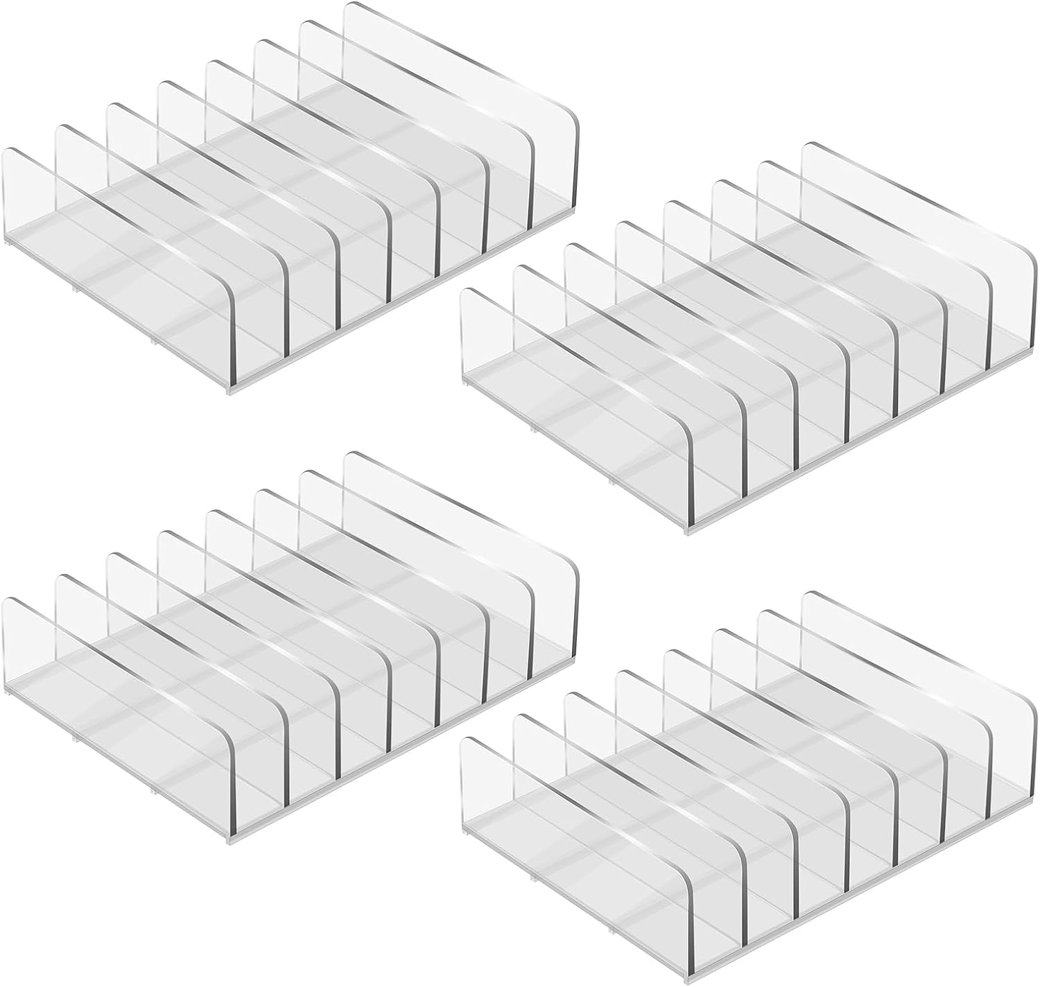 Amazon.com: WYKOO 4 Pack CD Holder, Clear Acrylic CD Organizers, Vinyl ...