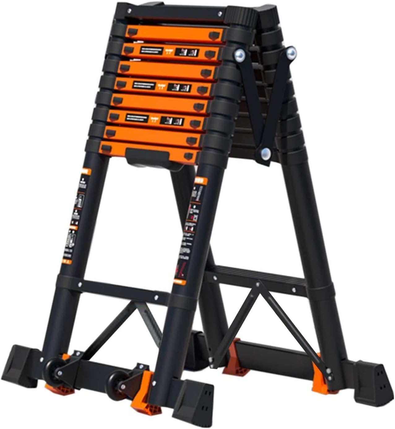 Amazon.com: Extra Wide Telescoping Ladder Aluminium, A Frame ...