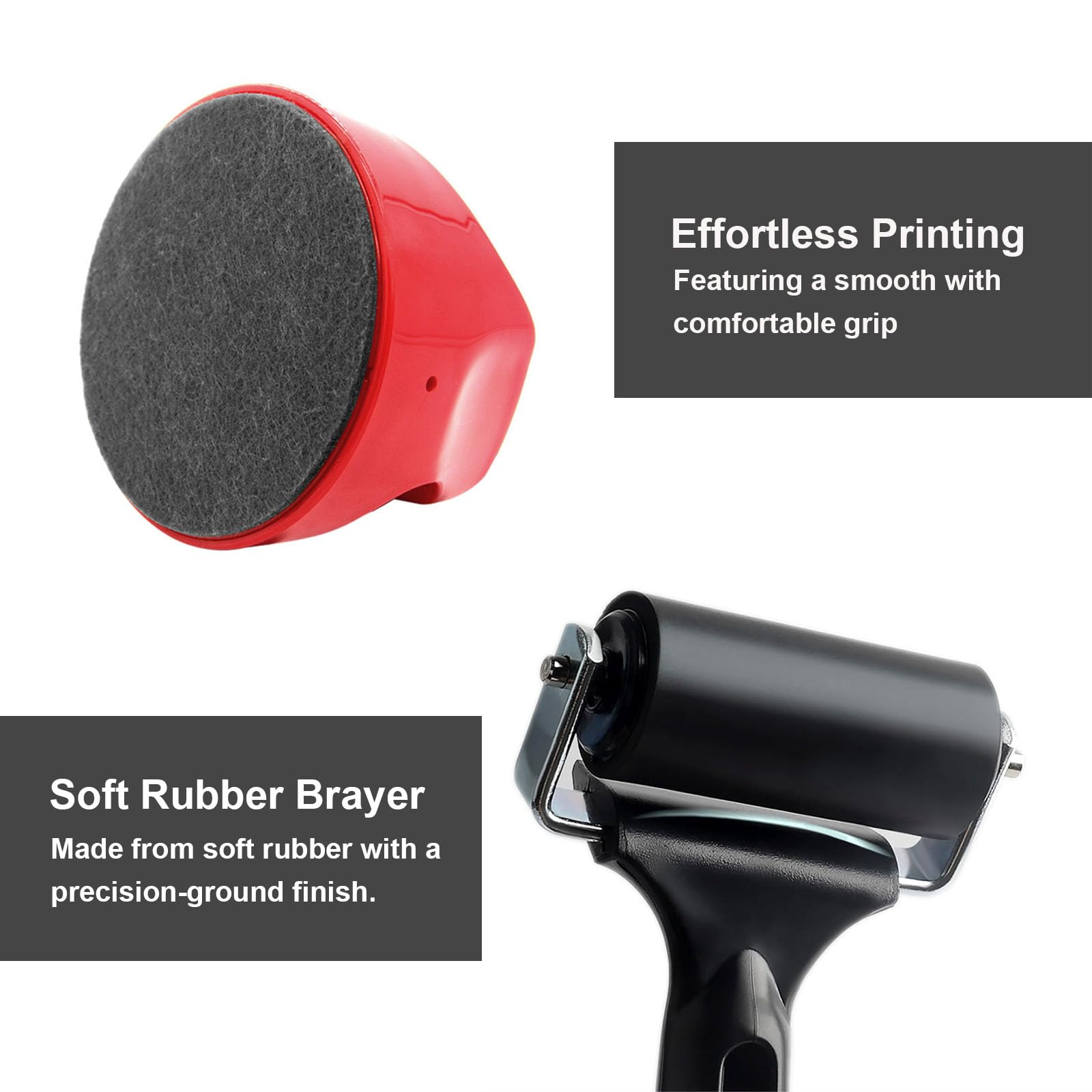 Block Printing Baren Ciwanning Rubber Roller Brayer Rollers Crafting ...