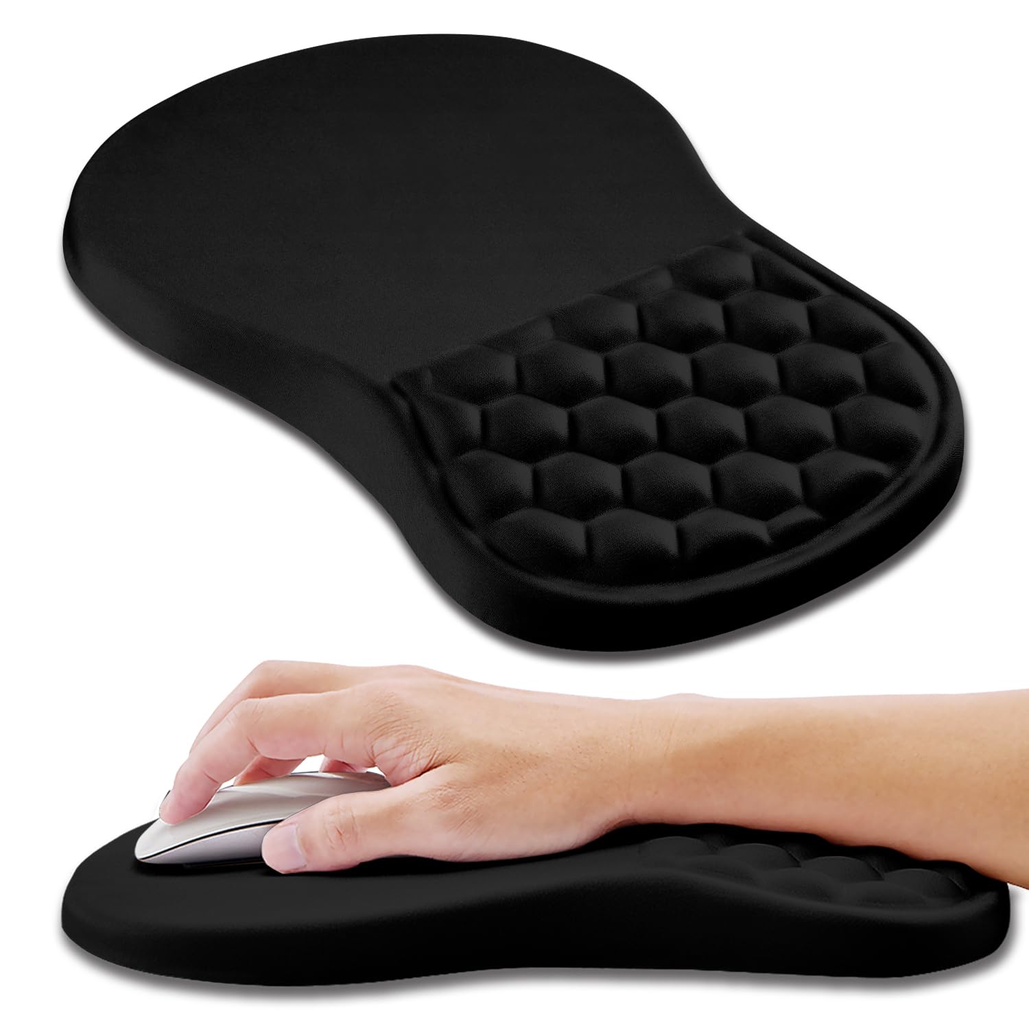 Amazon.com: Hokafenle Ergonomic Mouse Pad Wrist Support, Wrist Rest ...