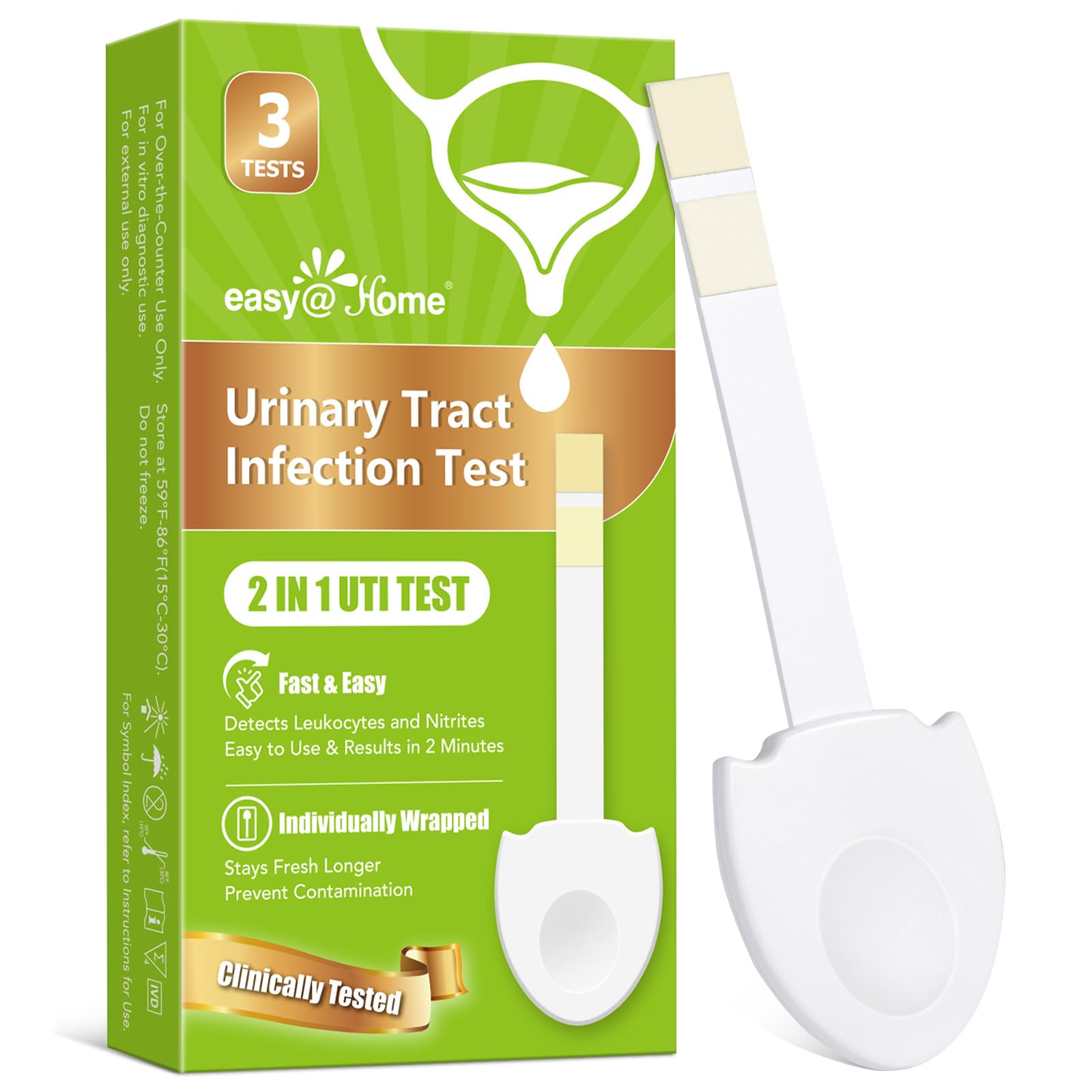 Amazon.com: Easy@Home UTI Test Strips Urinary - Urine Tract Infection ...