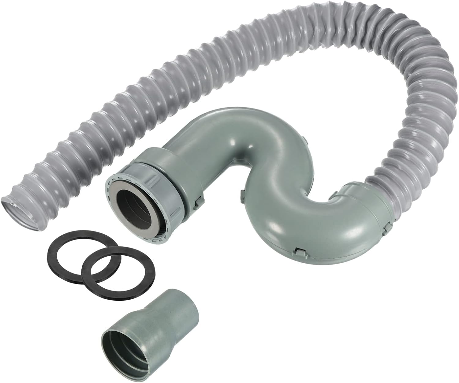 MECCANIXITY P-Trap Drain Pipe Expandable Basin Tubing Flexible Drainage ...
