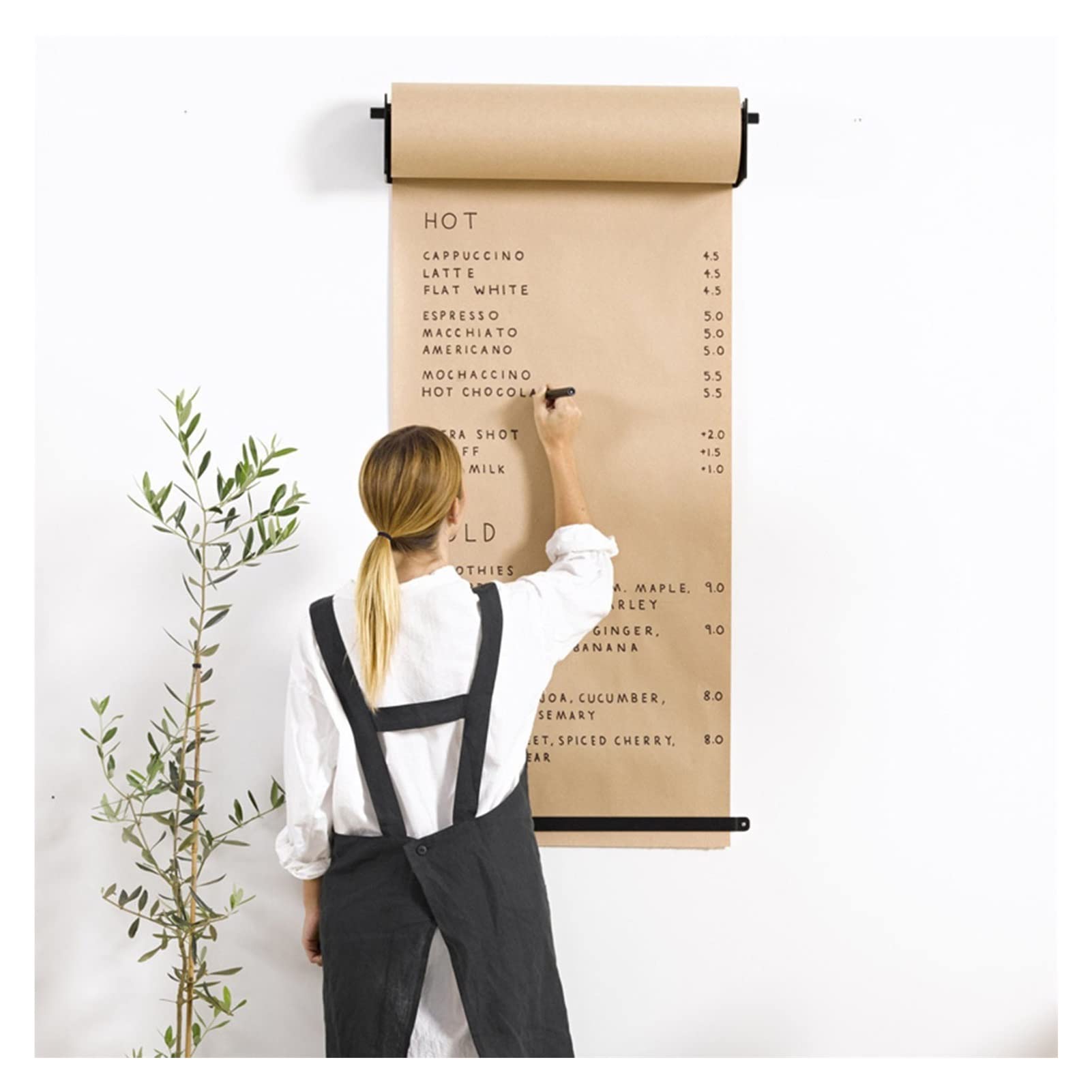 Amazon.com: SRNSAEB Restaurant/Studio Kraft Paper Roll Holder Dispenser ...