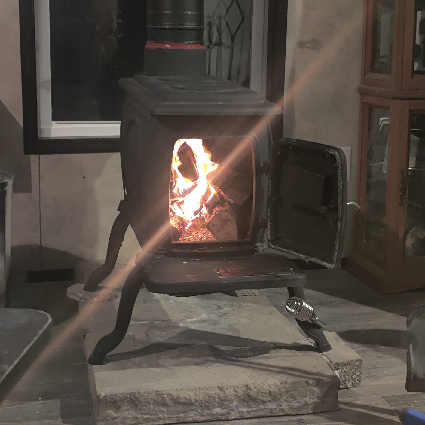 $32/mo - Finance US Stove US1269E 900 Sq. Ft. Log Wood Cast Iron Stove ...