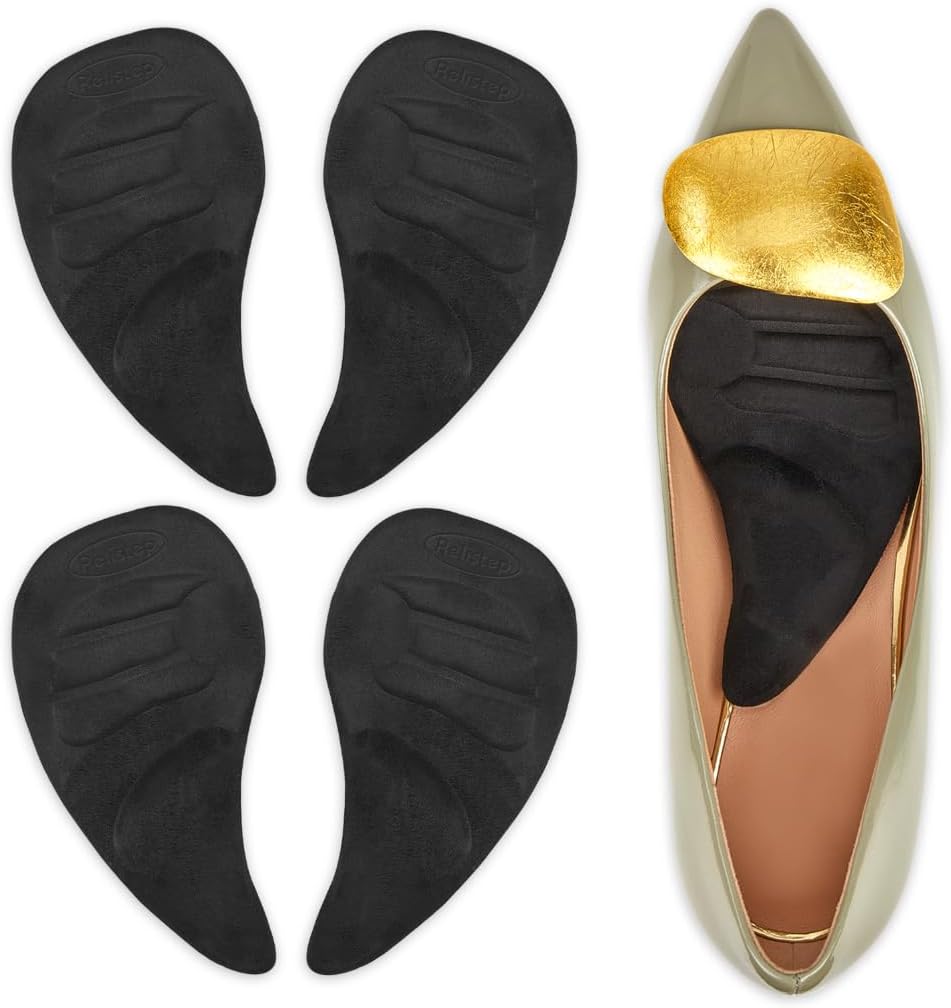 Amazon.com: Relistep 2 Pairs Arch Forefoot Pads Reduce Women's ...