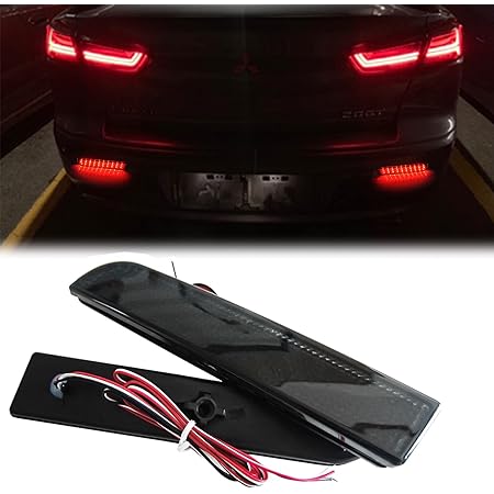 Amazon.com: GTINTHEBOX Smoked Lens Led Rear Bumper Reflector Brake Tail ...