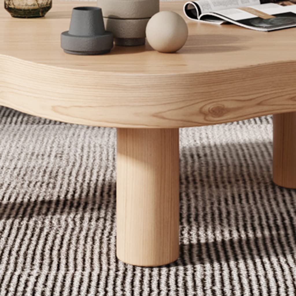 Small Coffee Table, Living Room Wooden Center Table, Special-Shaped ...