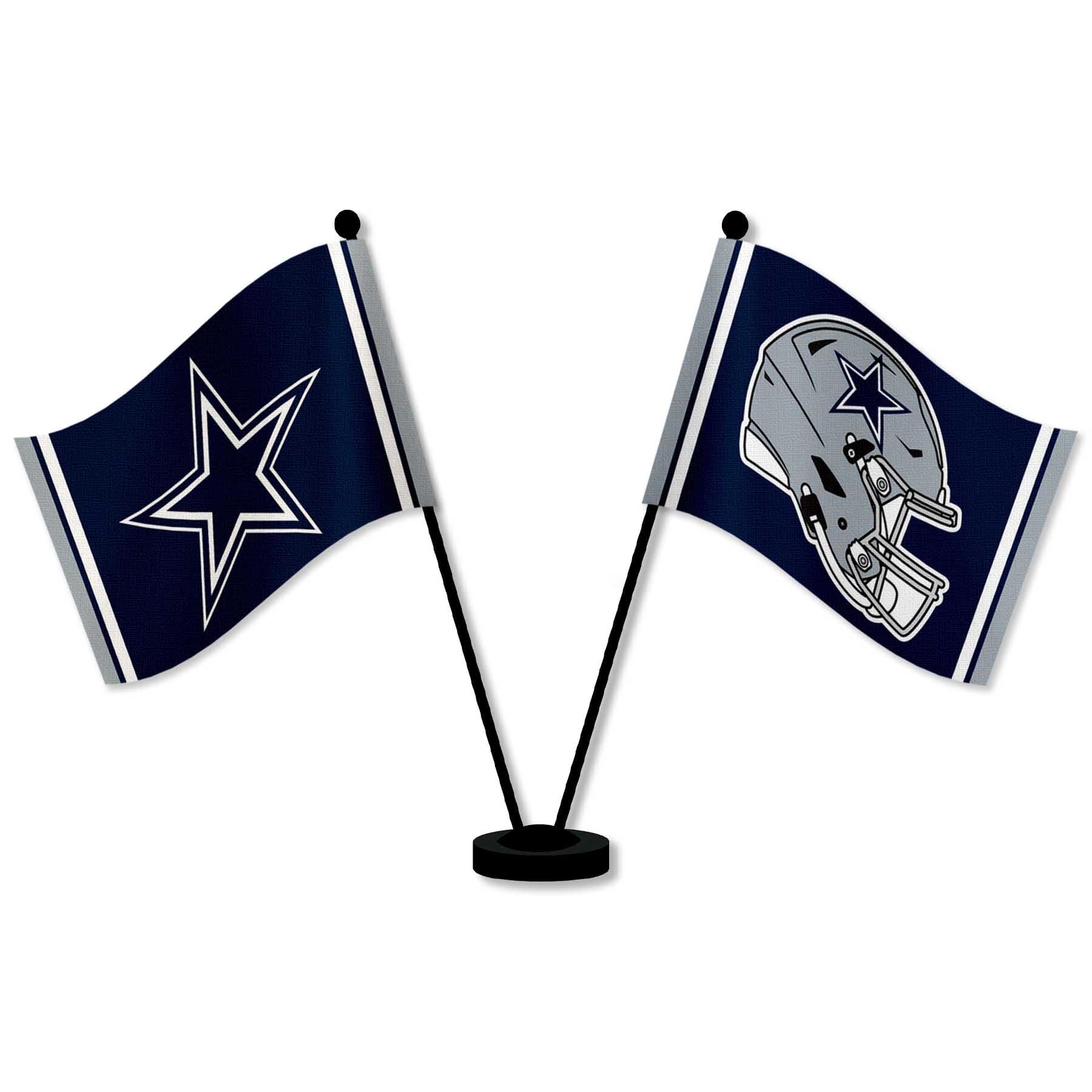 Amazon.com: WinCraft Dallas Cowboys Desk and Table Top Flags : Office ...