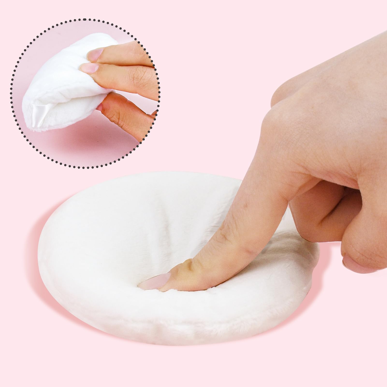 Snapklik.com : 5 Pack Extra Large Body Powder Puff And Container, Soft ...