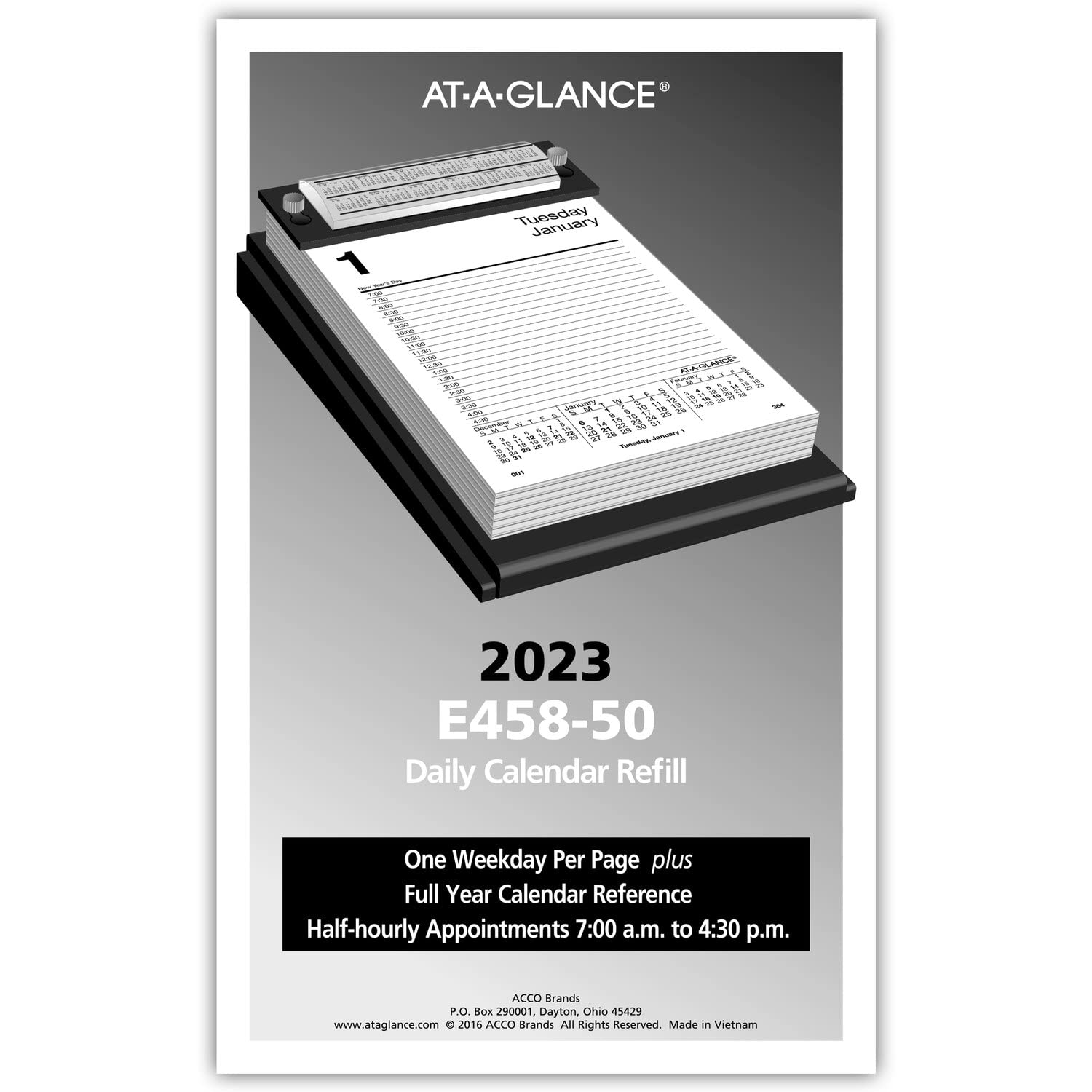 3.5 X 6 Inch Page Size Fits 17-style Bases AT-A-GLANCE Recycled Desk ...