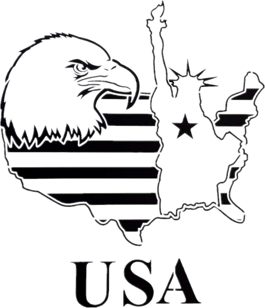 Amazon.com: OBUY Large Patriotic Stencils American Flag American Map ...