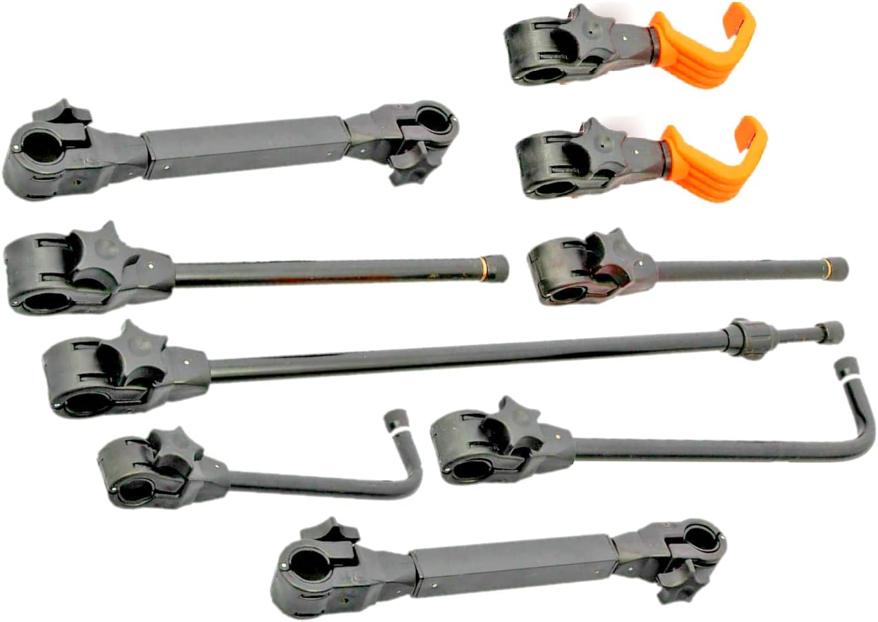 Fishing Chair Arm,Pole Hooks Rest Umbrella arm Accessory pack with Side ...