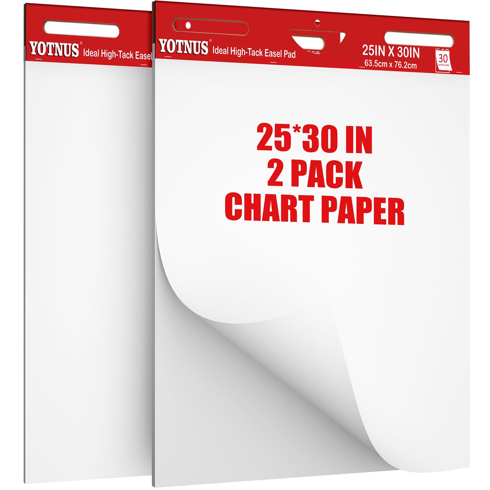 Snapklik.com : YOTNUS 25" X 30" Flip Chart Paper, Sticky Easel Pad