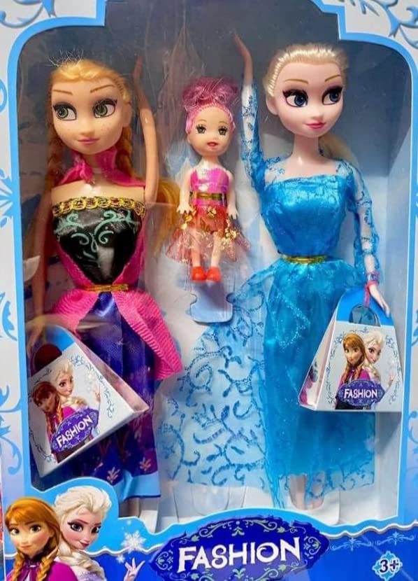 YUNICRON MAX Elsa Anna Doll Elsa Combo Set - Pack of 3 : Amazon.in ...