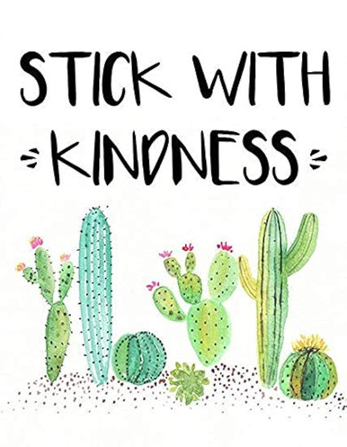 Amazon.com: Eeypy Stick with Kindness Cactus Theme Cactus Classroom ...