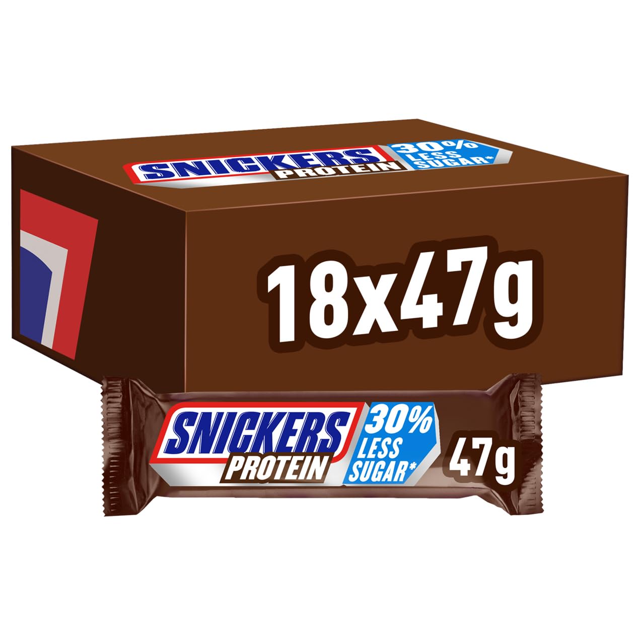 Snickers Protein Bar Bulk Box, Chocolate and Peanuts, Suitable for ...