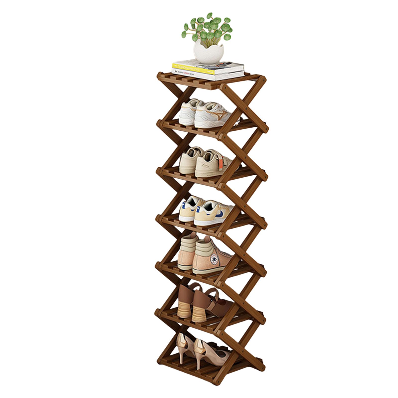Snapklik.com : Comeon Shoes Rack For Front Door,Space Saving Wooden ...