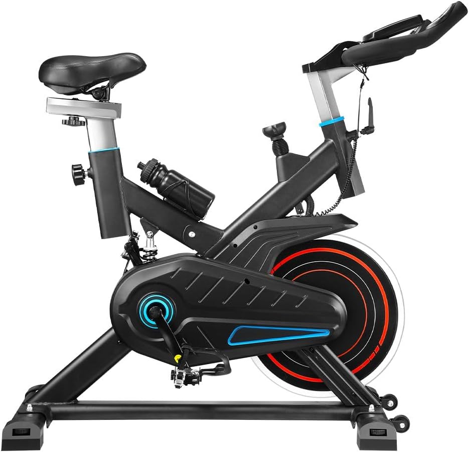 Genki Indoor Exercise Bike Magnetic Spin Bike Stationary Bike Cycling ...