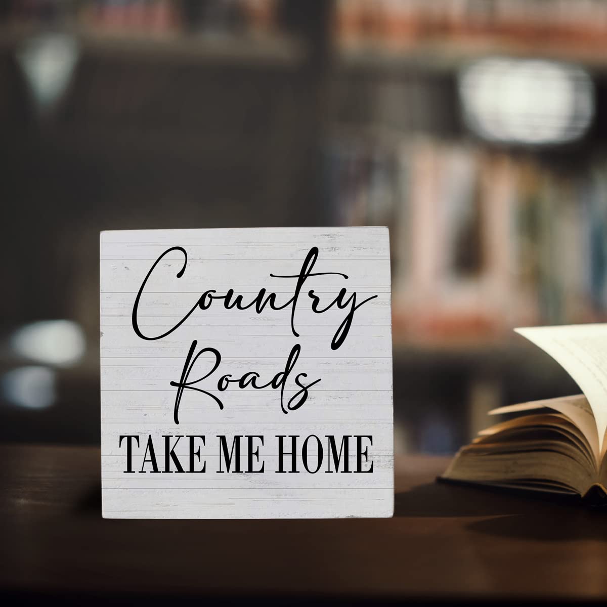 Snapklik.com : Country Home Farmhouse Sign Desk Decor Wooden Box Sign ...