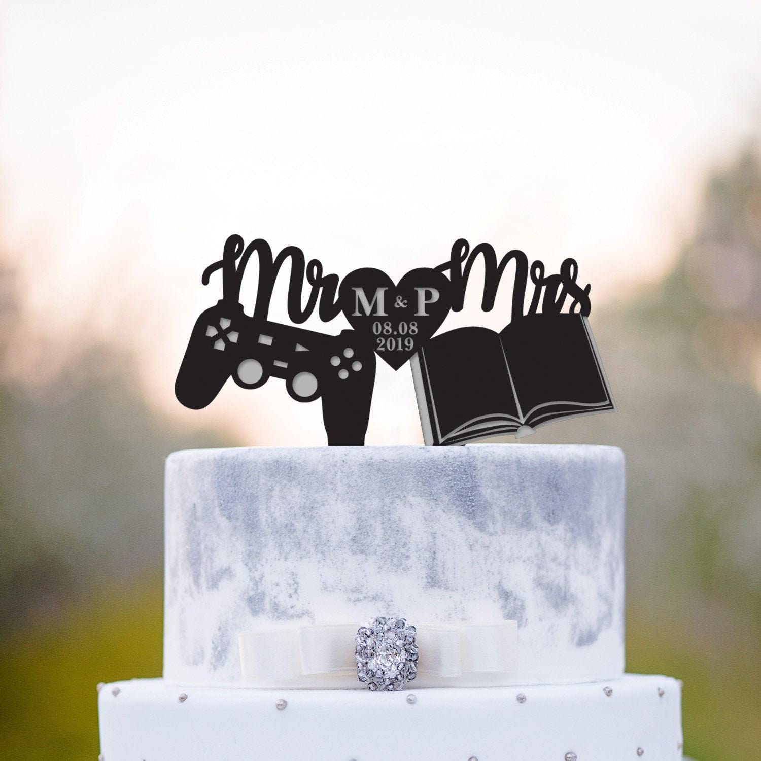 Gamer Wedding Cake Topper