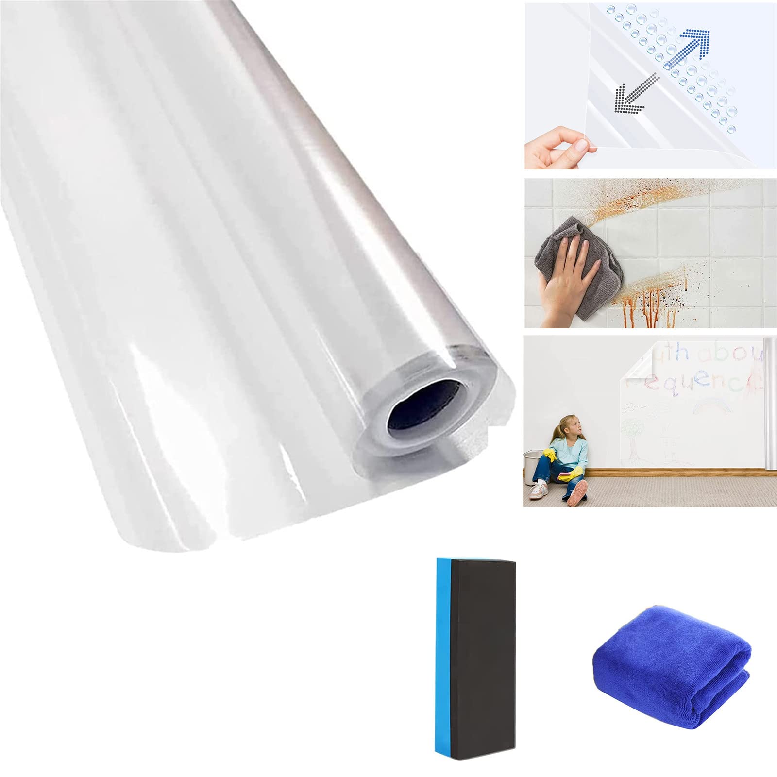 Amazon.com: Electrostatic Absorbing Wall Protector Film - Wall ...
