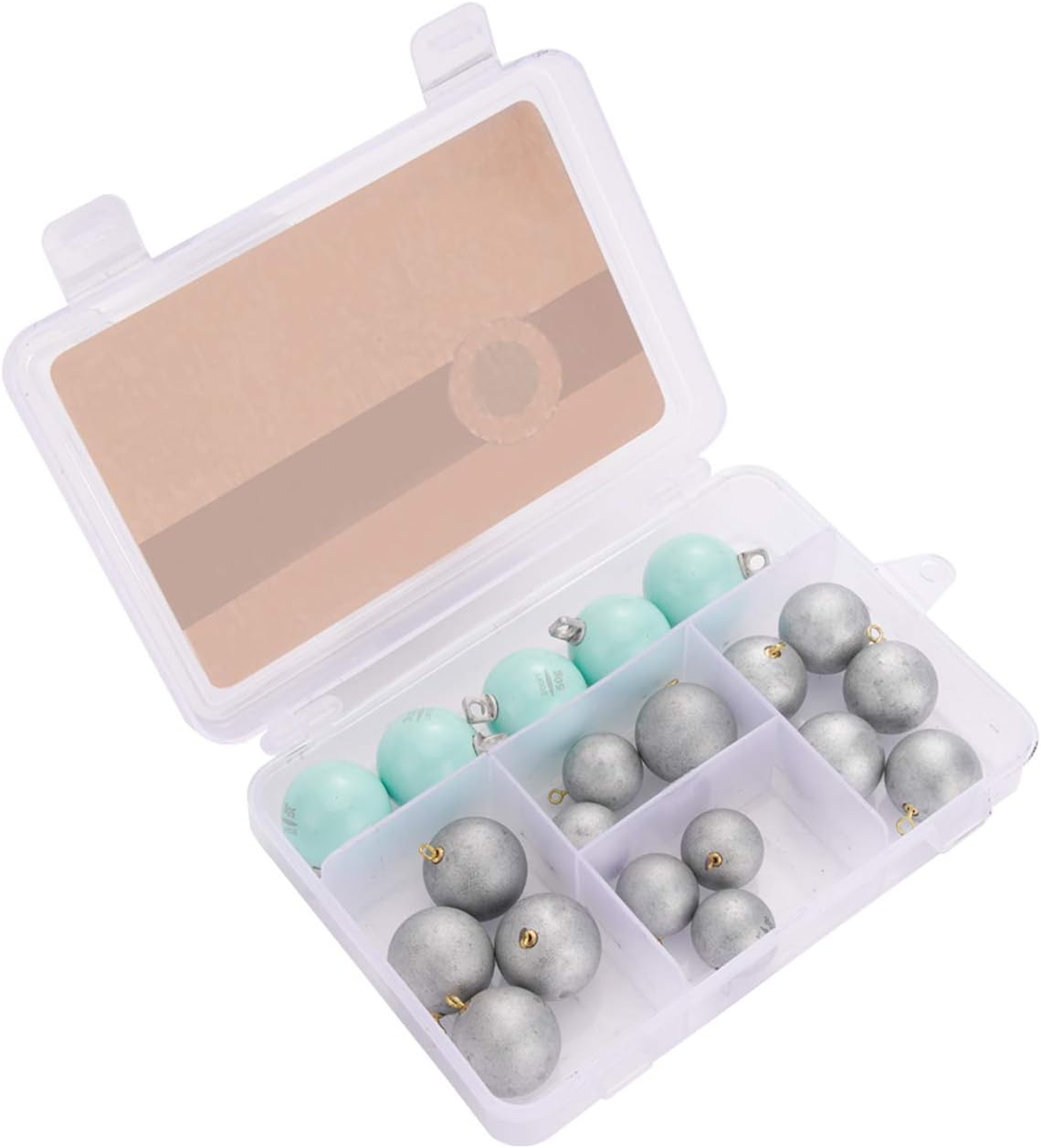 Amazon | ECOFT無鉛オモリ20g~200g球体ボール型丸玉釣りおもりコーティングされた釣りオモリシンカー深くまでに沈む錘各種サイズパックシングルサイズと箱入りミックスセット深海浅海 ...