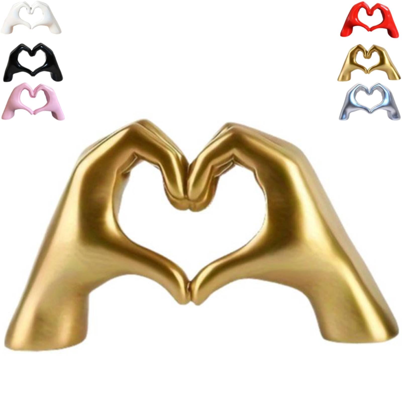 Amazon.com: Heart Hands Sculpture Decor, Love Hand Statue Room ...