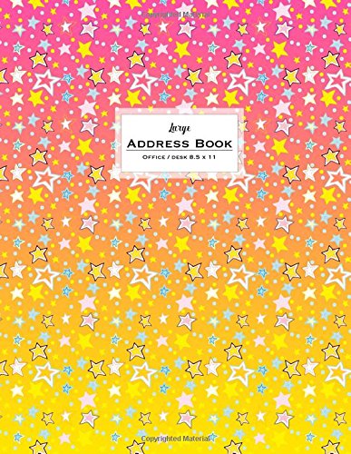 Amazon.com: Large Address Book - Office/Desk 8.5 x 11: Pink & Yellow ...