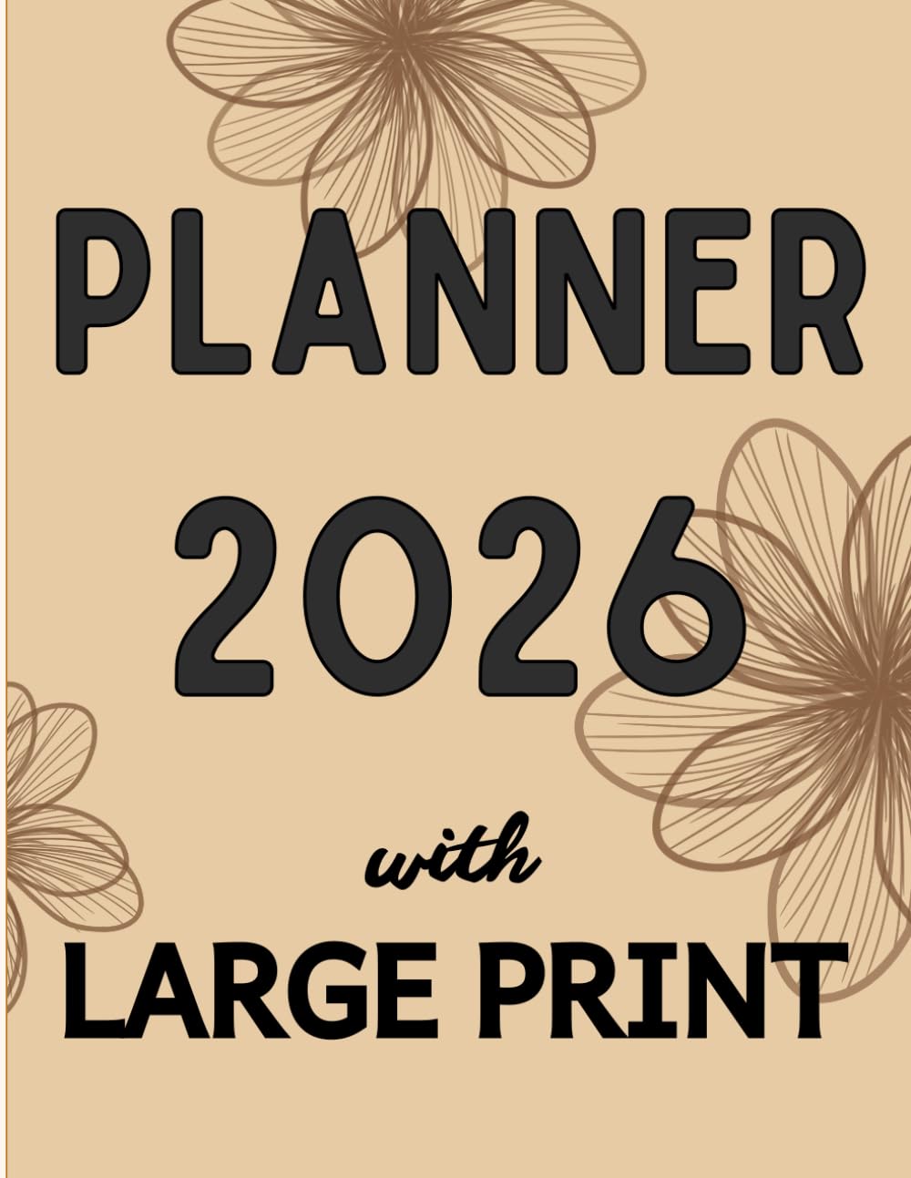 2026 Large Print Weekly & Monthly Planner for Low Vision: Easy-to-Read ...