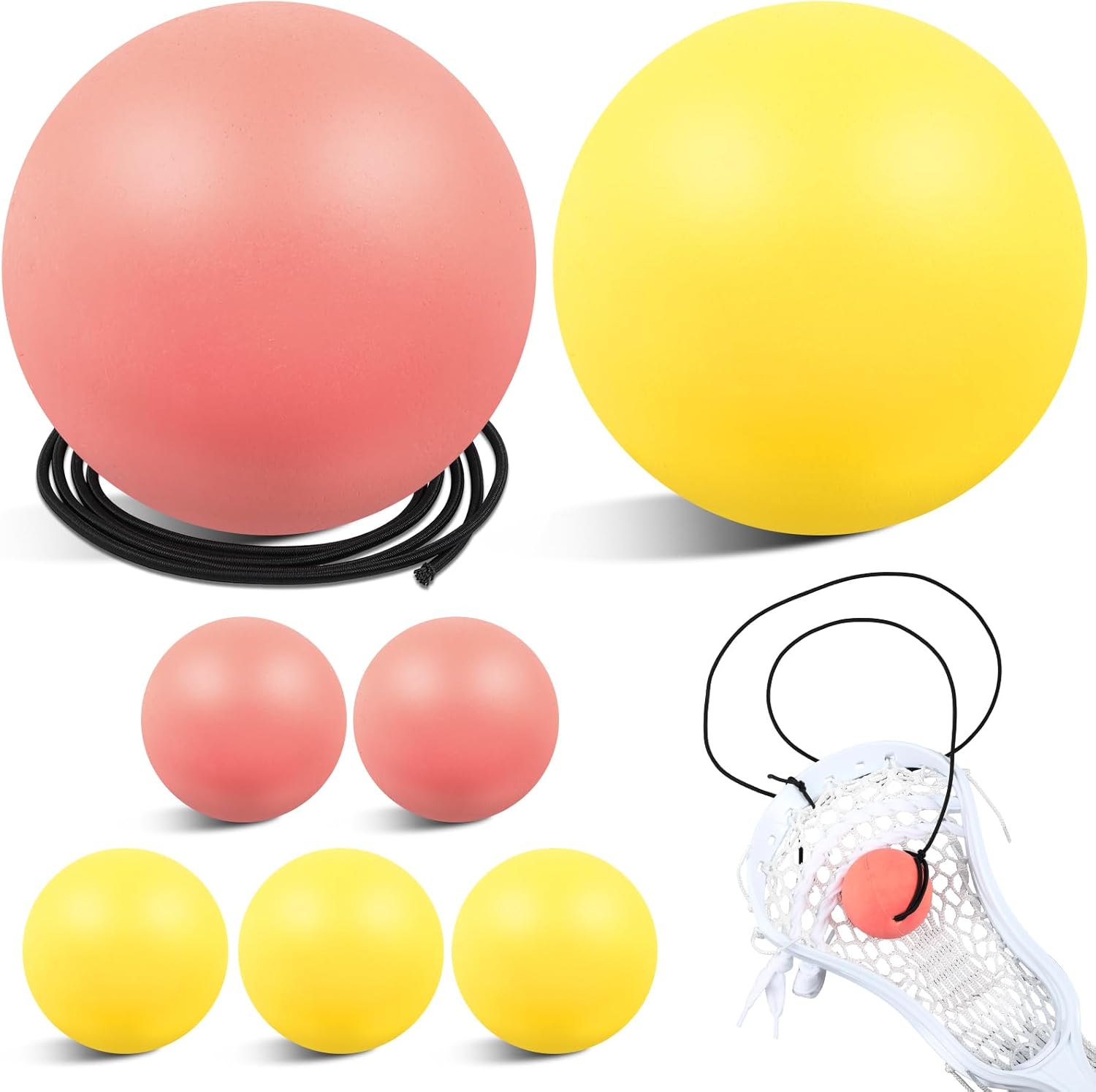 Amazon.com : Libima 5 Packs Lacrosse Training Ball Practice Balls with ...