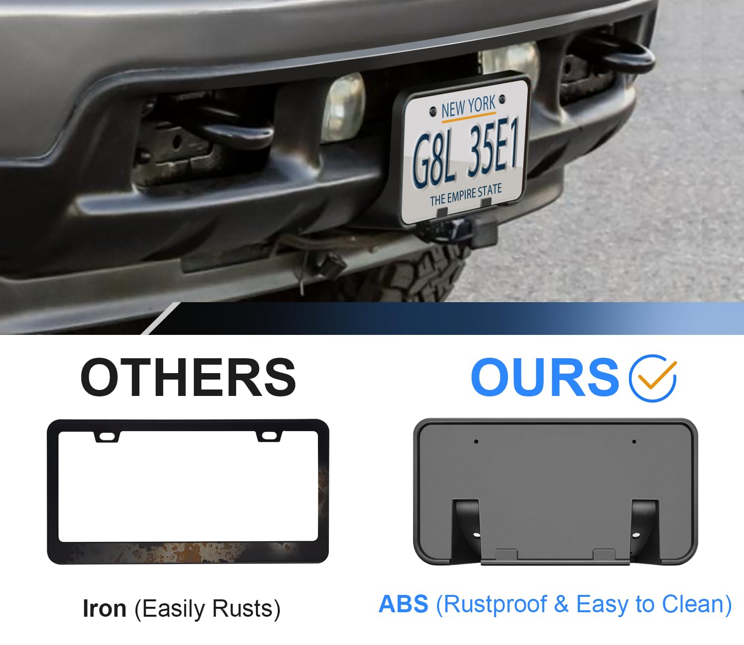 Snapklik.com : Front License Plate Frame For1999-2004 Ford F250 F350 ...