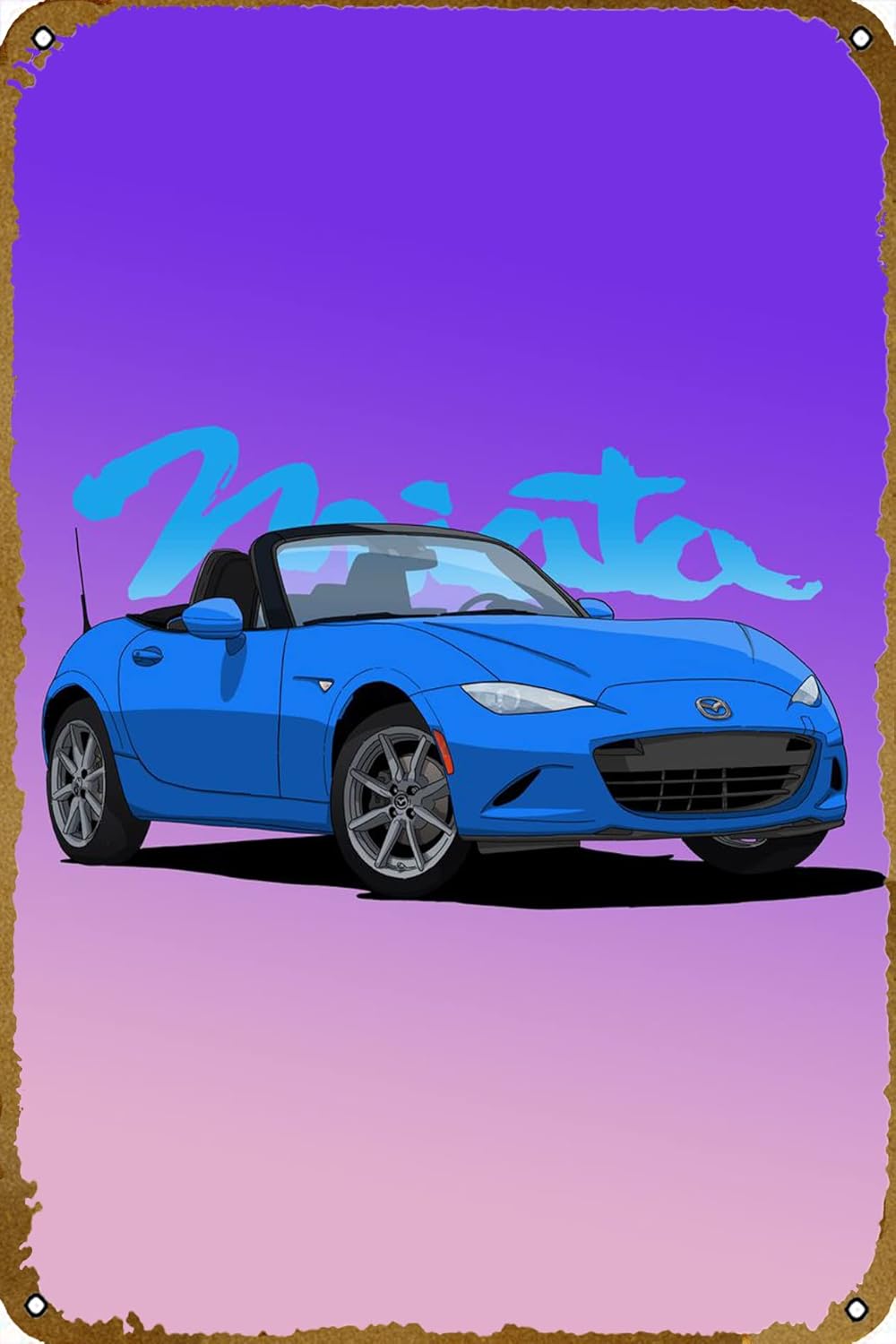 Amazon.com: Mazda MX5 Miata Roadster Posters tin Sign Metal Cafe bar ...