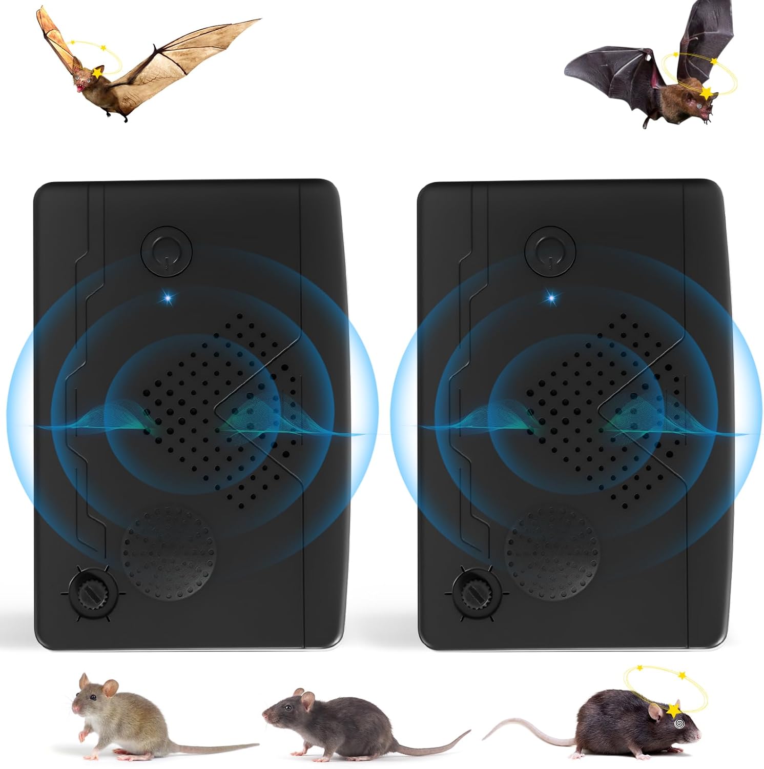 Amazon.com: Battery Operated Bat Repellent for Attic, Ultrasonic Bat ...